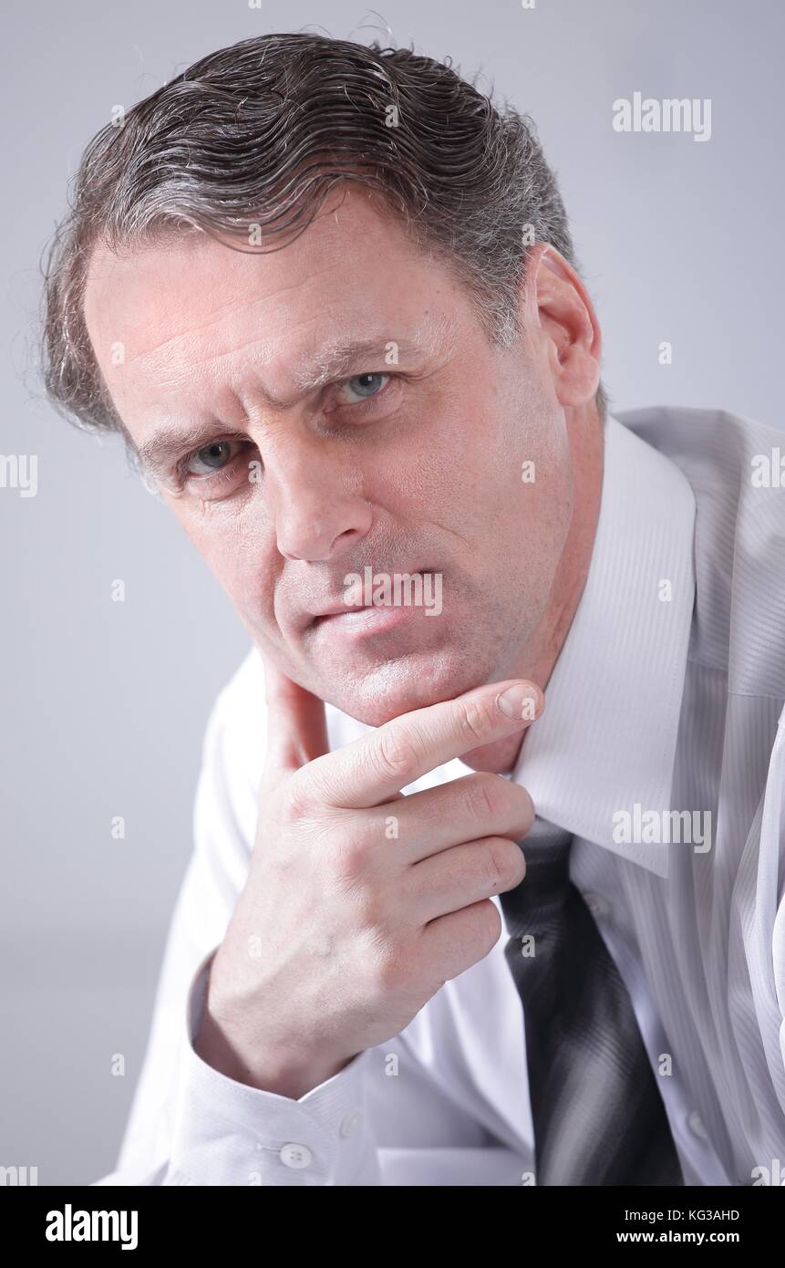 closeup. face , men doctor .isolated on a light background Stock Photo ...