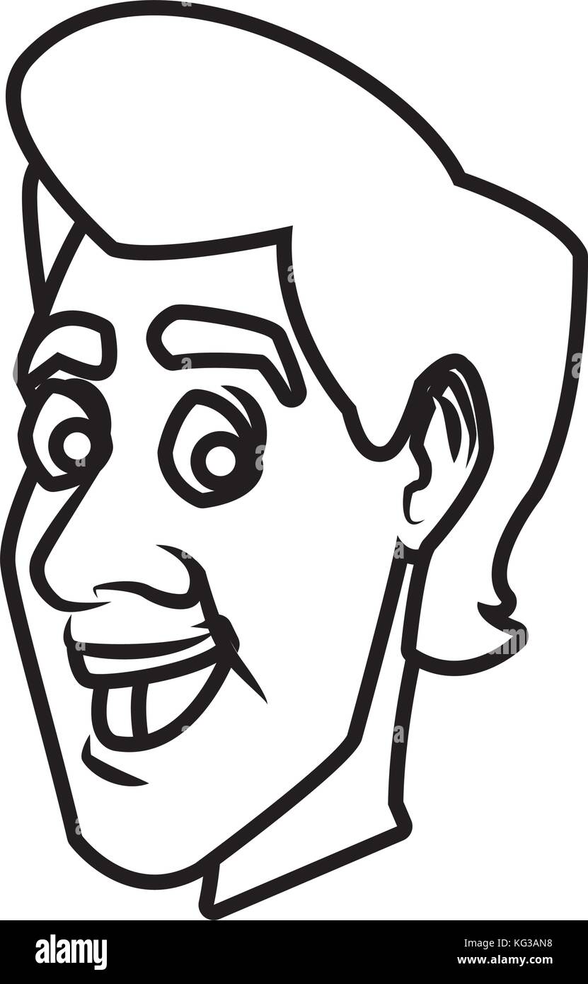 Adult Man Face Cartoon Stock Vector Image And Art Alamy