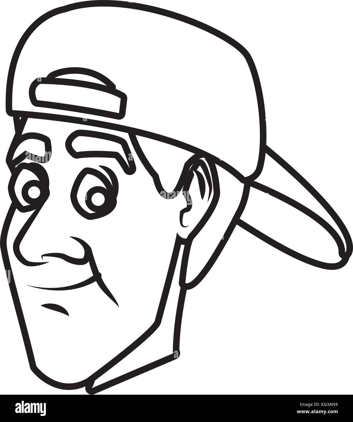 Man with hat Stock Vector Image & Art - Alamy