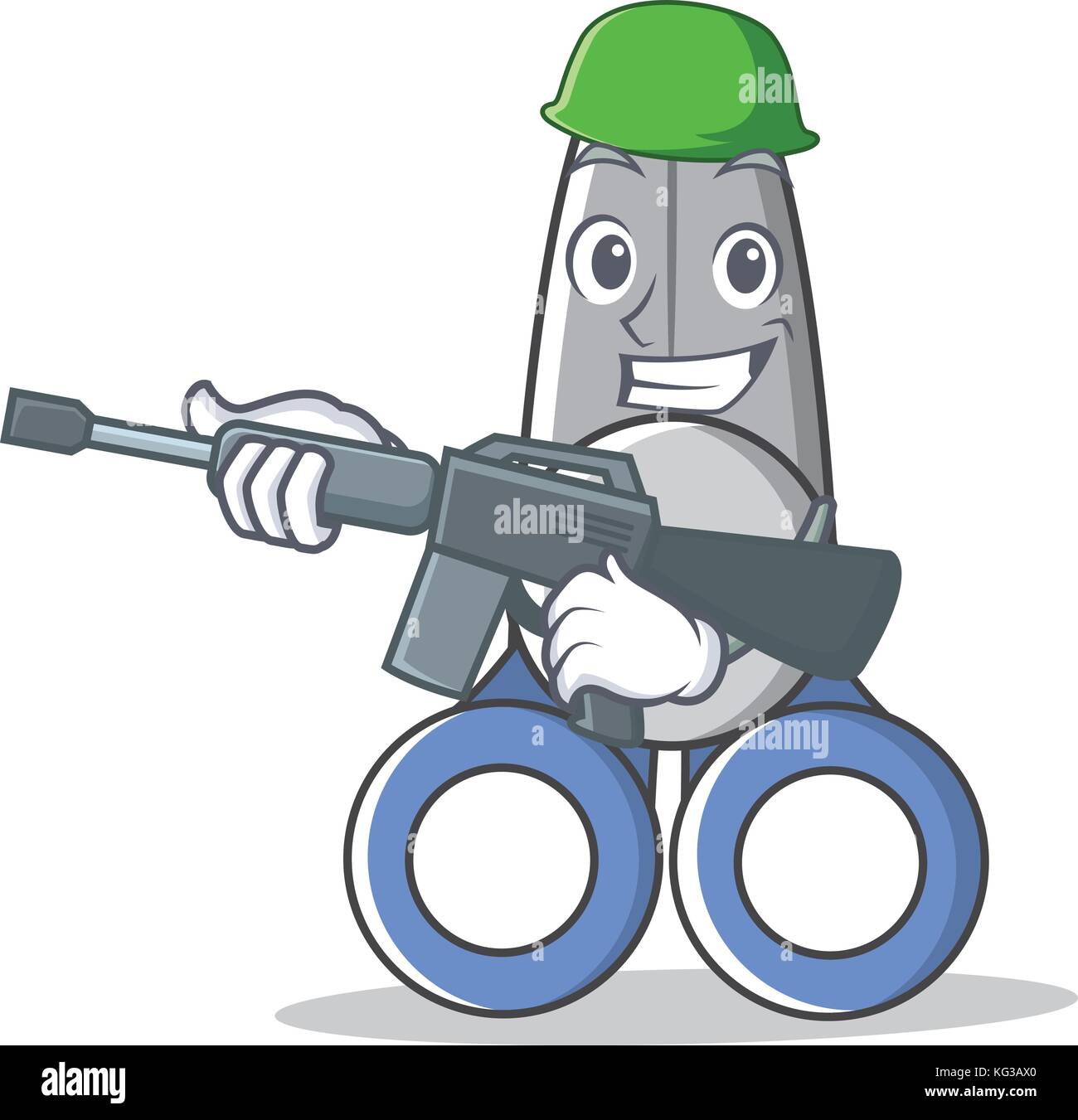 Army scissor character cartoon style Stock Vector Image & Art - Alamy