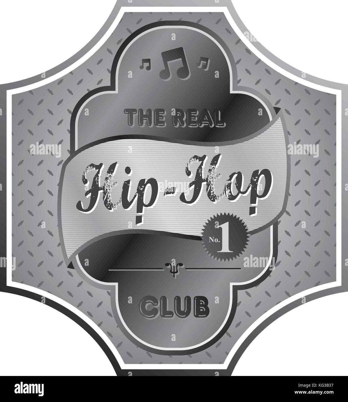 music label theme graphic art design illustration Stock Vector Image ...