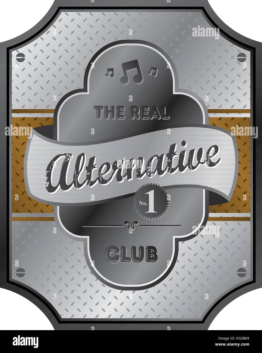 music label theme graphic art design illustration Stock Vector Image ...