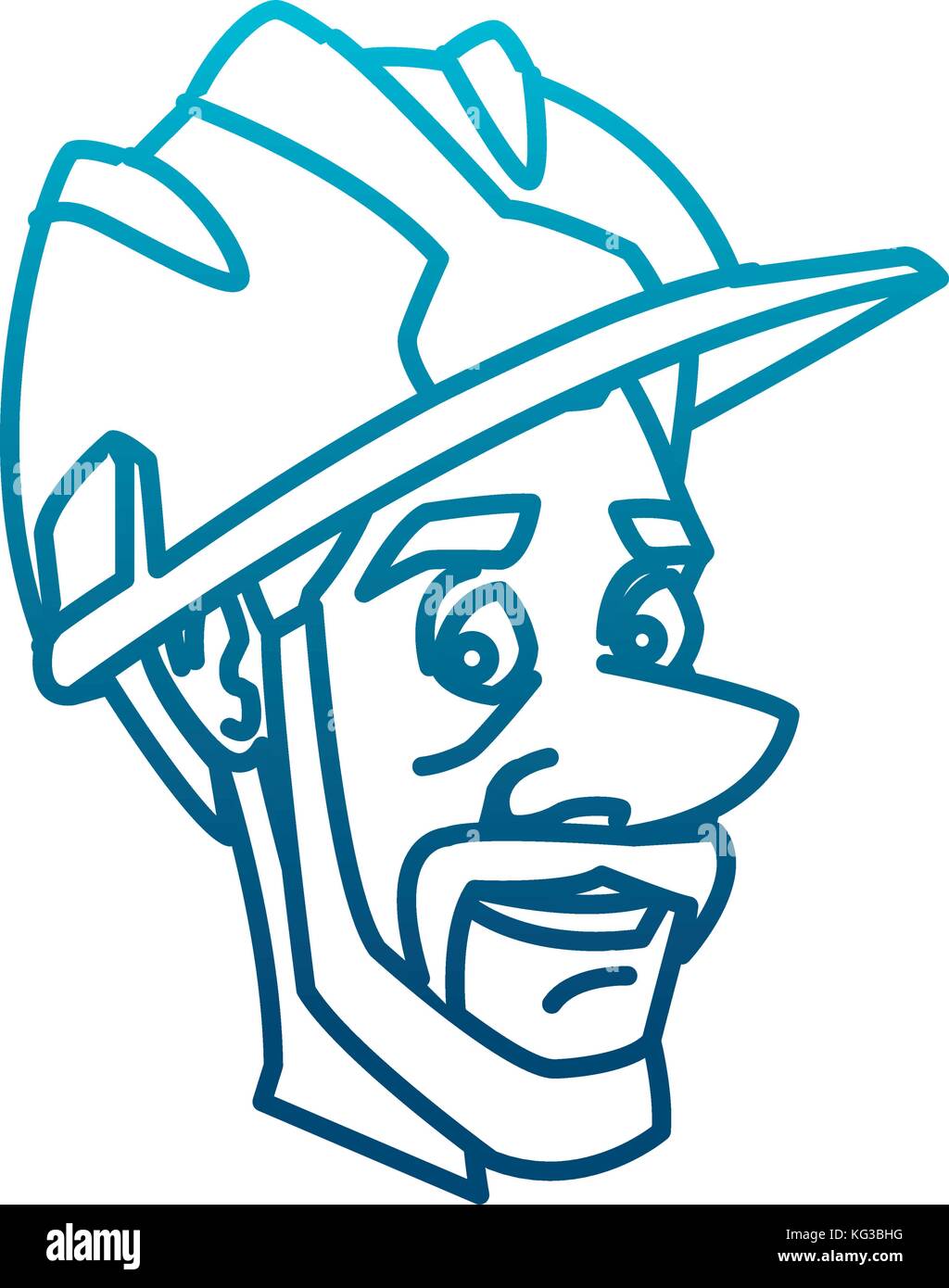 Worker face with helmet cartoon Stock Vector Image & Art - Alamy