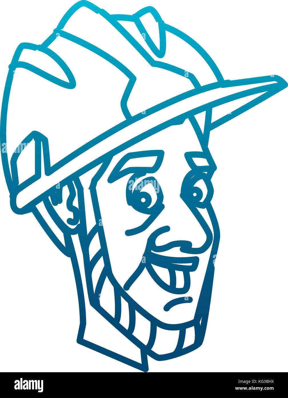 Worker face with helmet cartoon Stock Vector Image & Art - Alamy