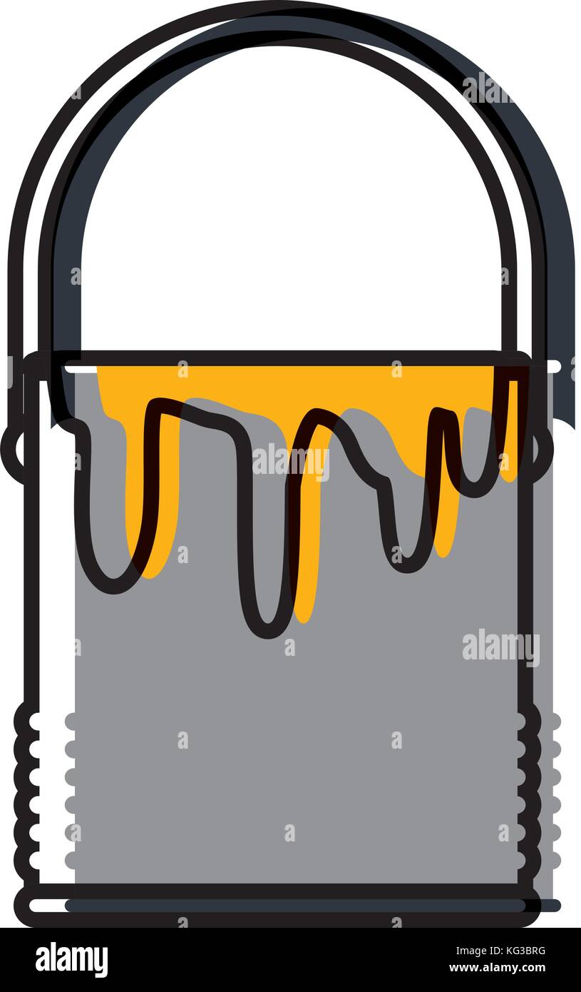 Paint bucket isolated Stock Vector Image & Art - Alamy