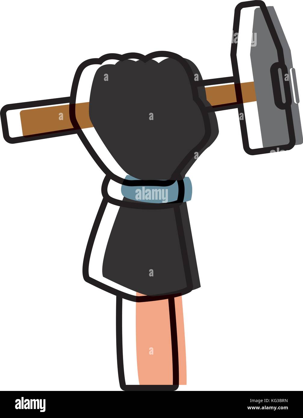 Mallet construction tool Stock Vector Image & Art - Alamy