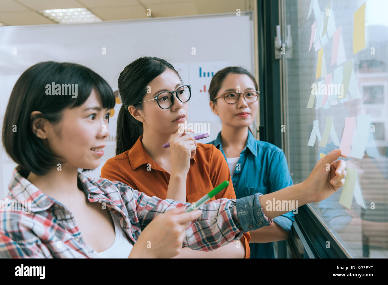 Female designer working thinking planning hi-res stock photography and ...