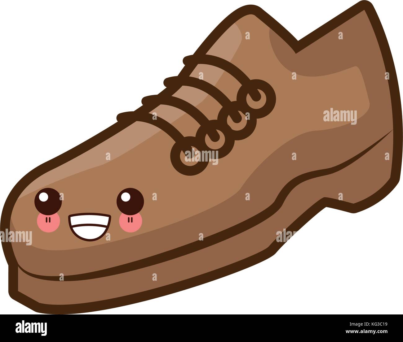 Male shoe footwear kawaii cartoon Stock Vector Image & Art - Alamy