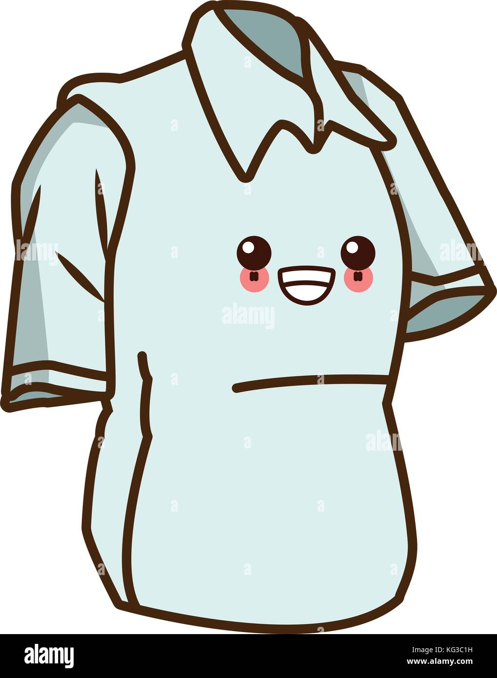 Man polo shirt kawaii cartoon Stock Vector Image & Art - Alamy
