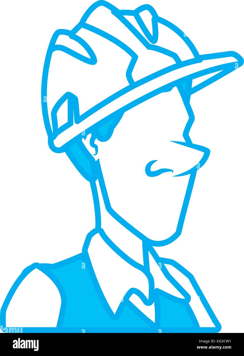 Cartoon worker with tool Stock Vector Image & Art - Alamy