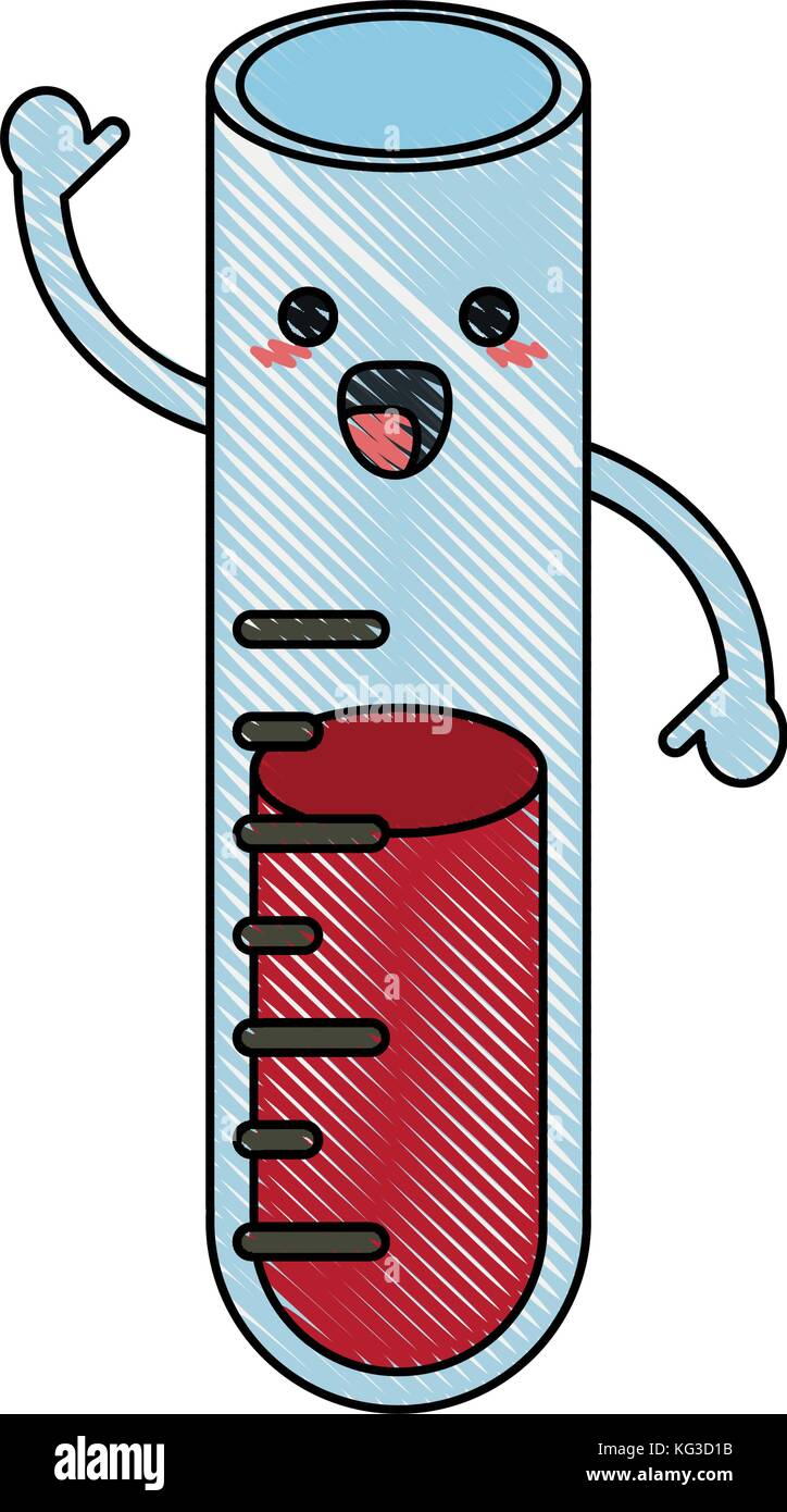 test tube happy cartoon character icon image Stock Vector Image & Art ...