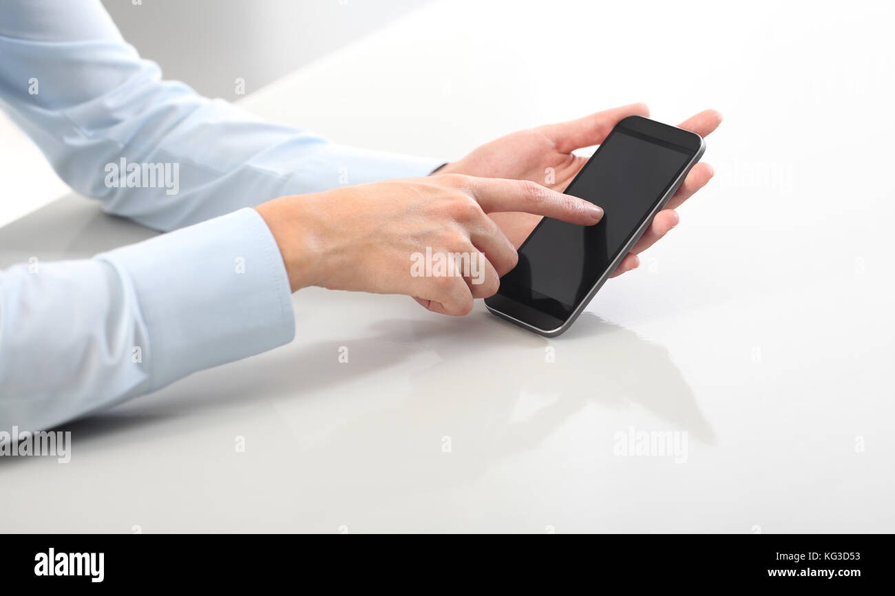 hands with cell phone Stock Photo - Alamy