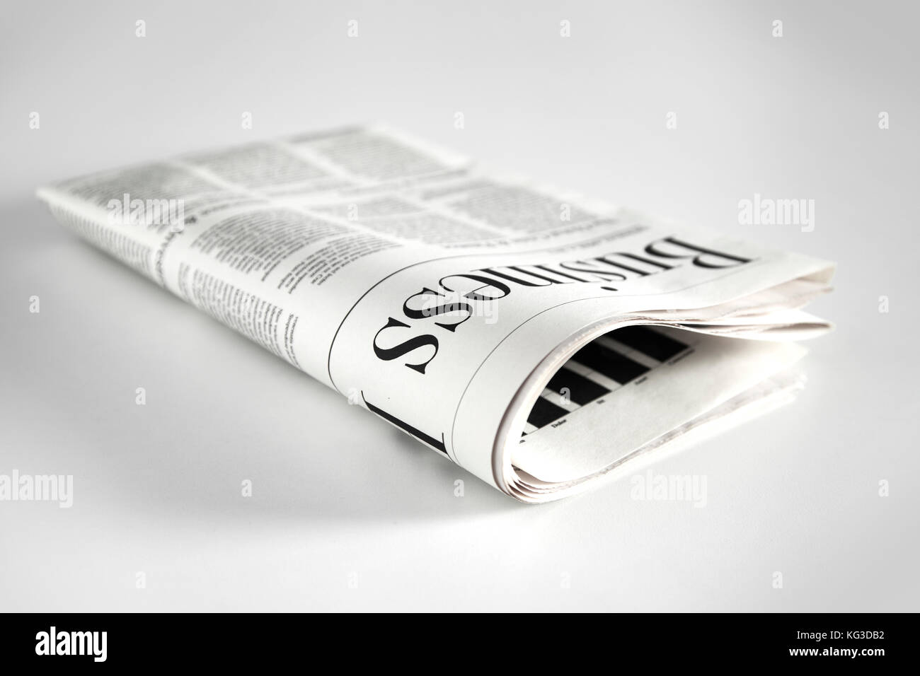Newspaper with white background Stock Photo - Alamy