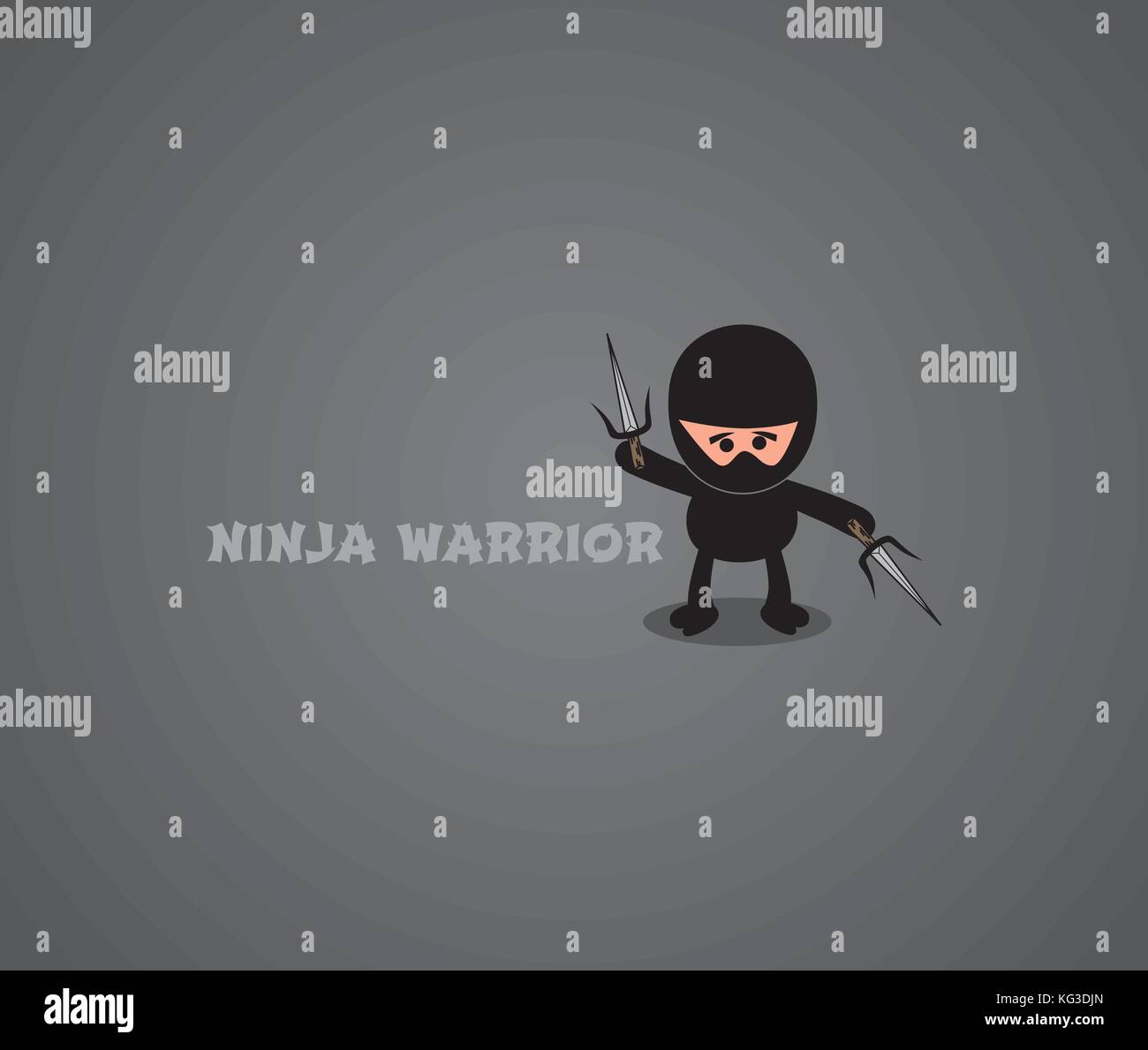ninja character theme vector graphic art design illustration Stock ...