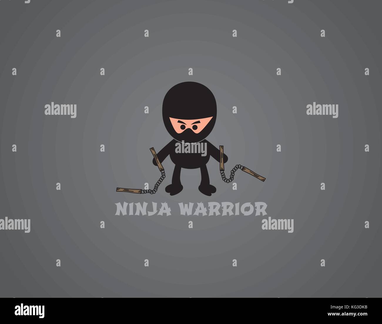 ninja character theme vector graphic art design illustration Stock ...
