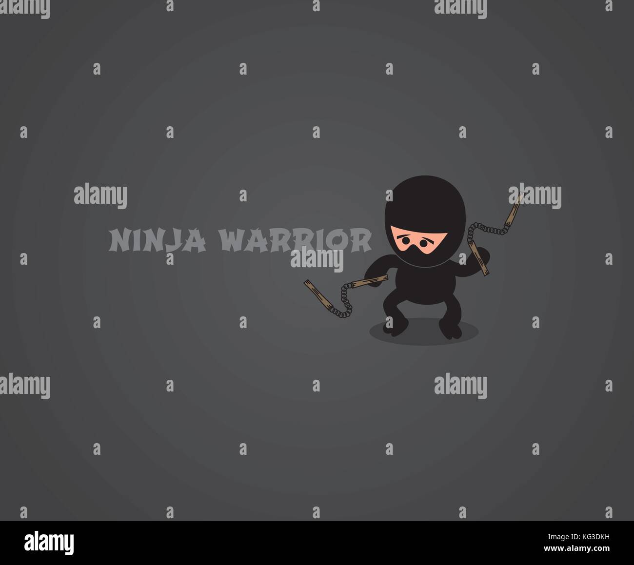 ninja character theme vector graphic art design illustration Stock ...