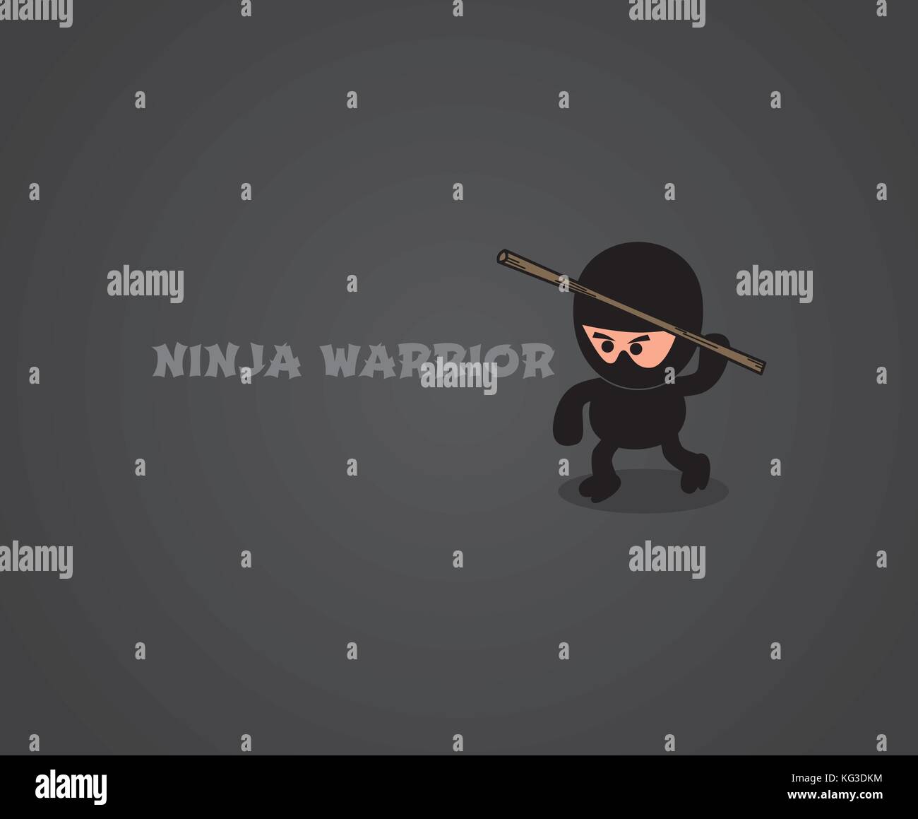 ninja character theme vector graphic art design illustration Stock ...