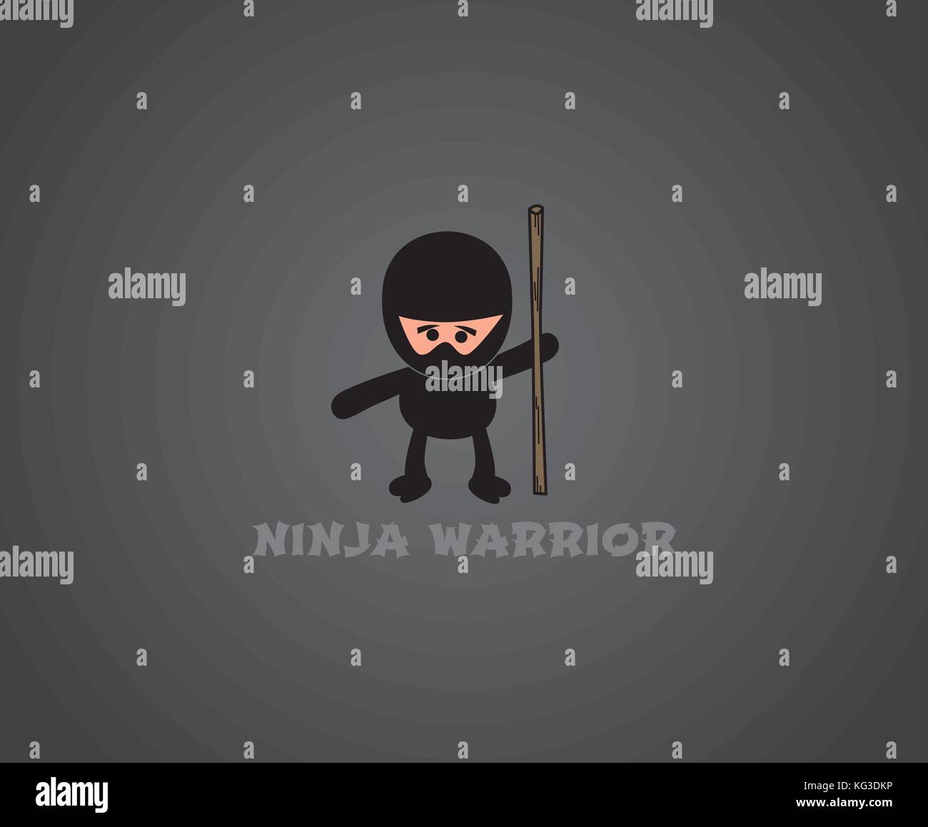 ninja character theme vector graphic art design illustration Stock ...