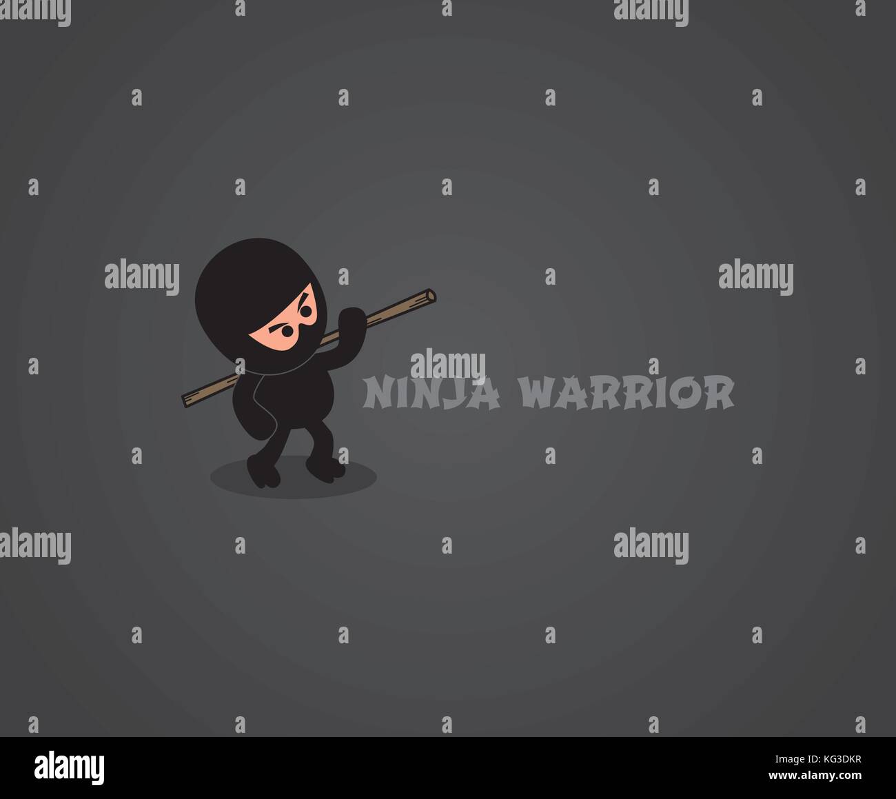 ninja character theme vector graphic art design illustration Stock ...