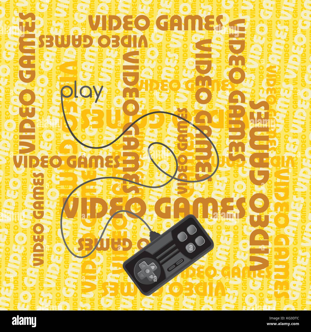editable video game console theme vector graphic art design ...