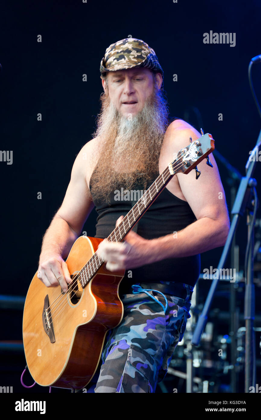 Kiel, Germany, June 25, 2015: American Rockgrass-Band Hayseed Dixie ...