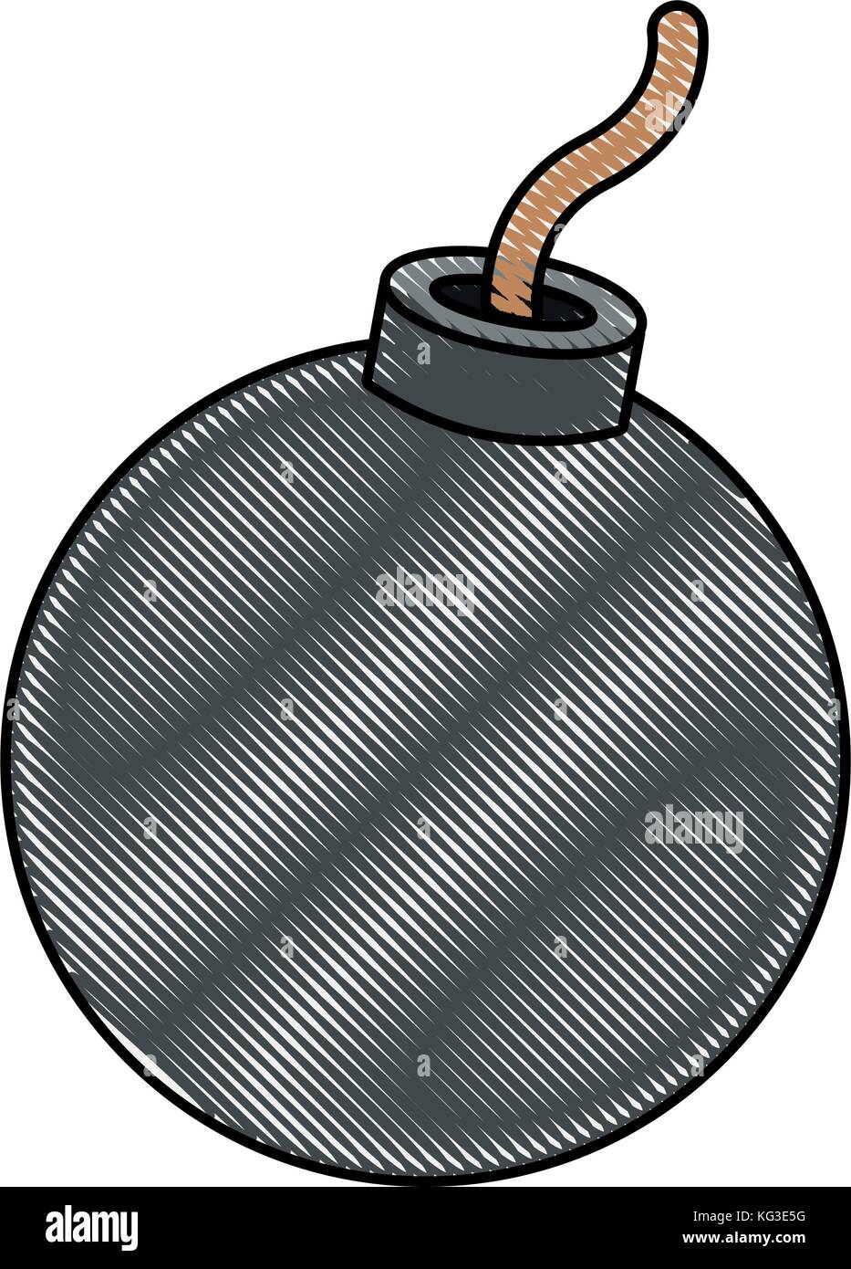 Round bomb explosive Stock Vector Image & Art - Alamy