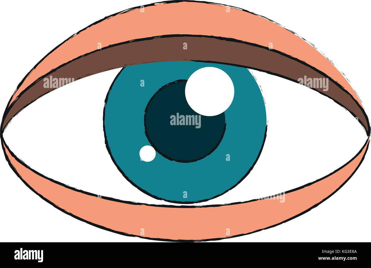 Human eye isolated Stock Vector Image & Art - Alamy