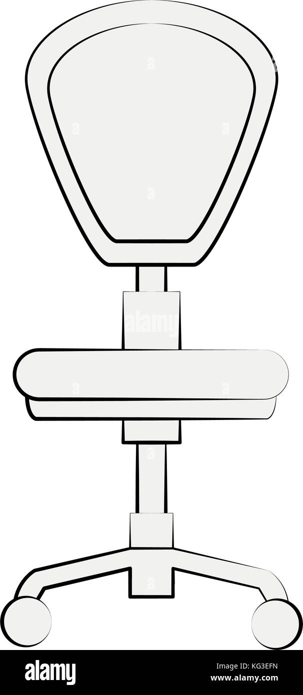 Office chair with wheels Stock Vector Image & Art - Alamy