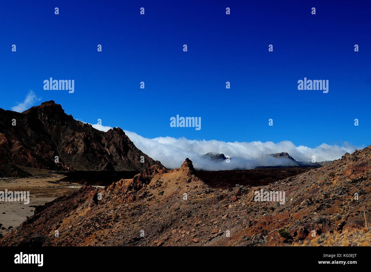 The crater basin on Mount Teide, Tenerife Stock Photo - Alamy