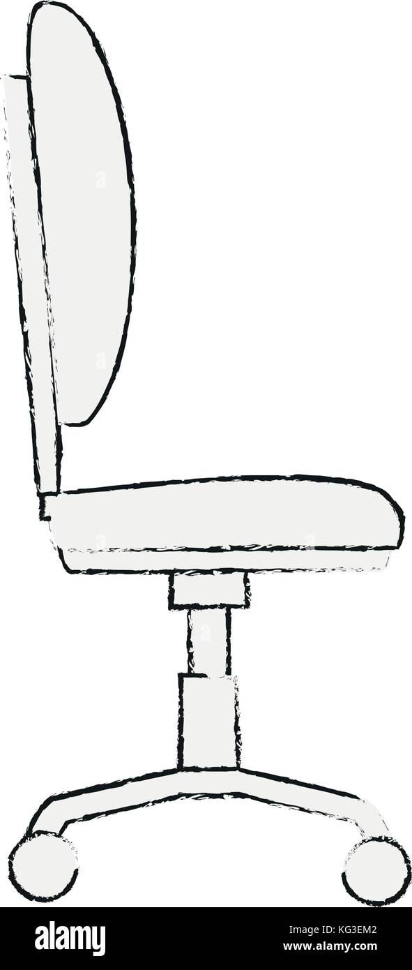 Office chair with wheels Stock Vector Image & Art - Alamy