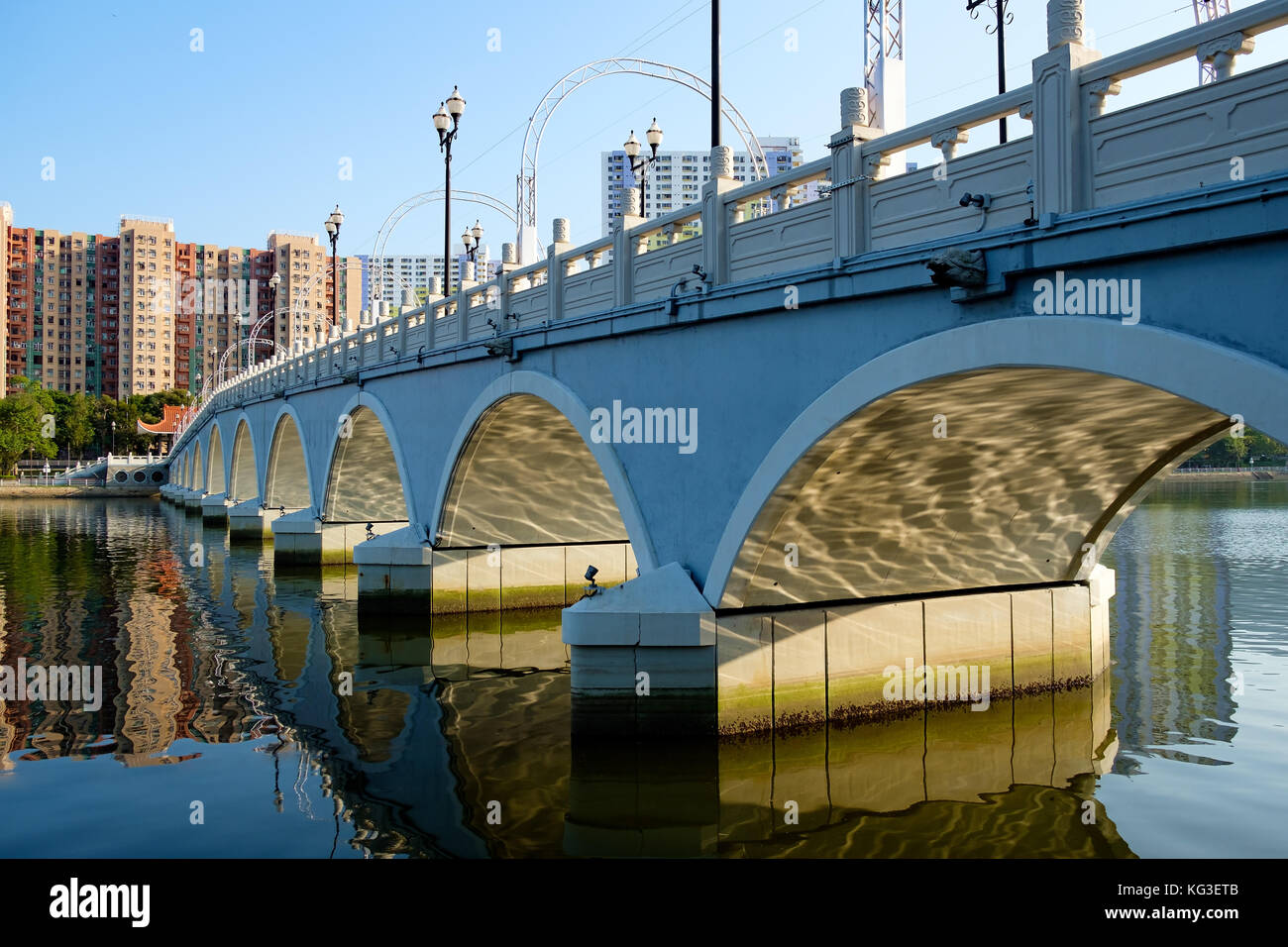 Arch Bridge in Hong Kong Stock Photo - Alamy