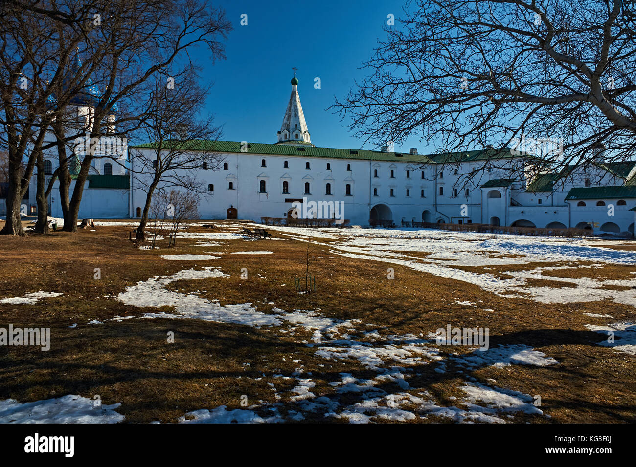 The Suzdal Kremlin.City landscape of Suzdal. Orthodox Church in the ...