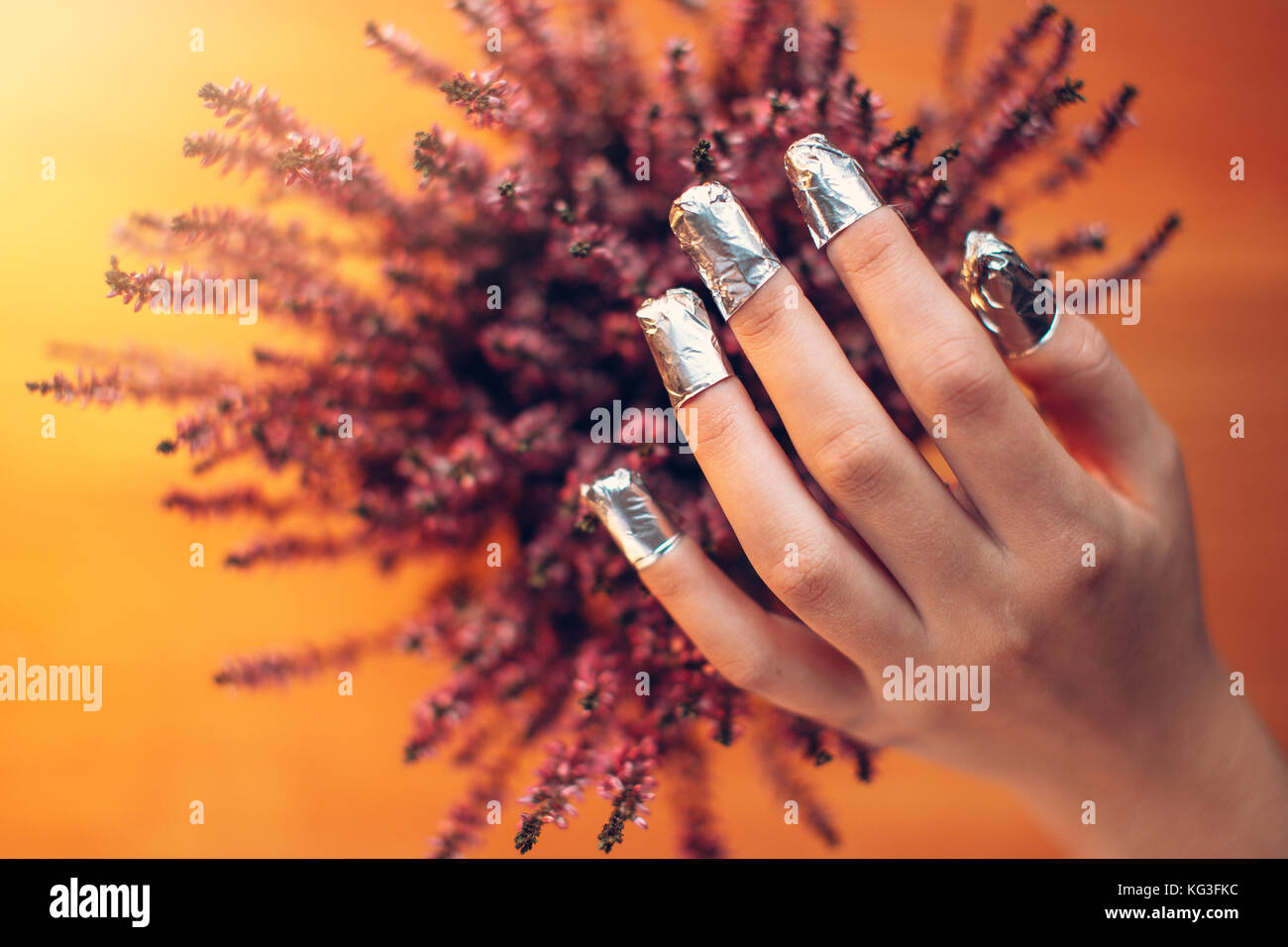 Yellow nailvarnish hi-res stock photography and images - Alamy