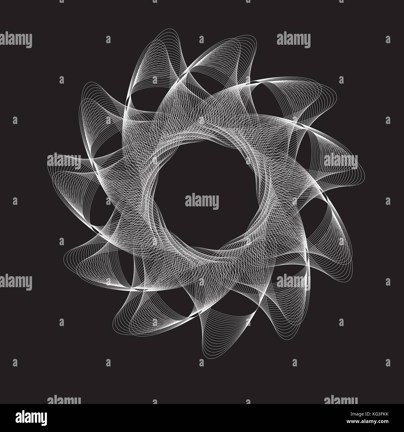 Abstract geometric figure in white color 03 Stock Vector Image & Art ...