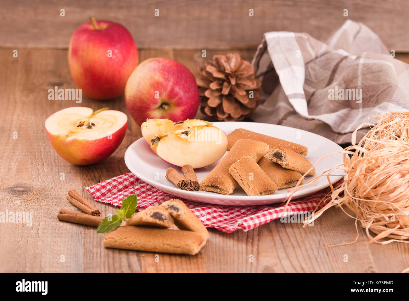 Biscuits with fruit filling Stock Photo - Alamy