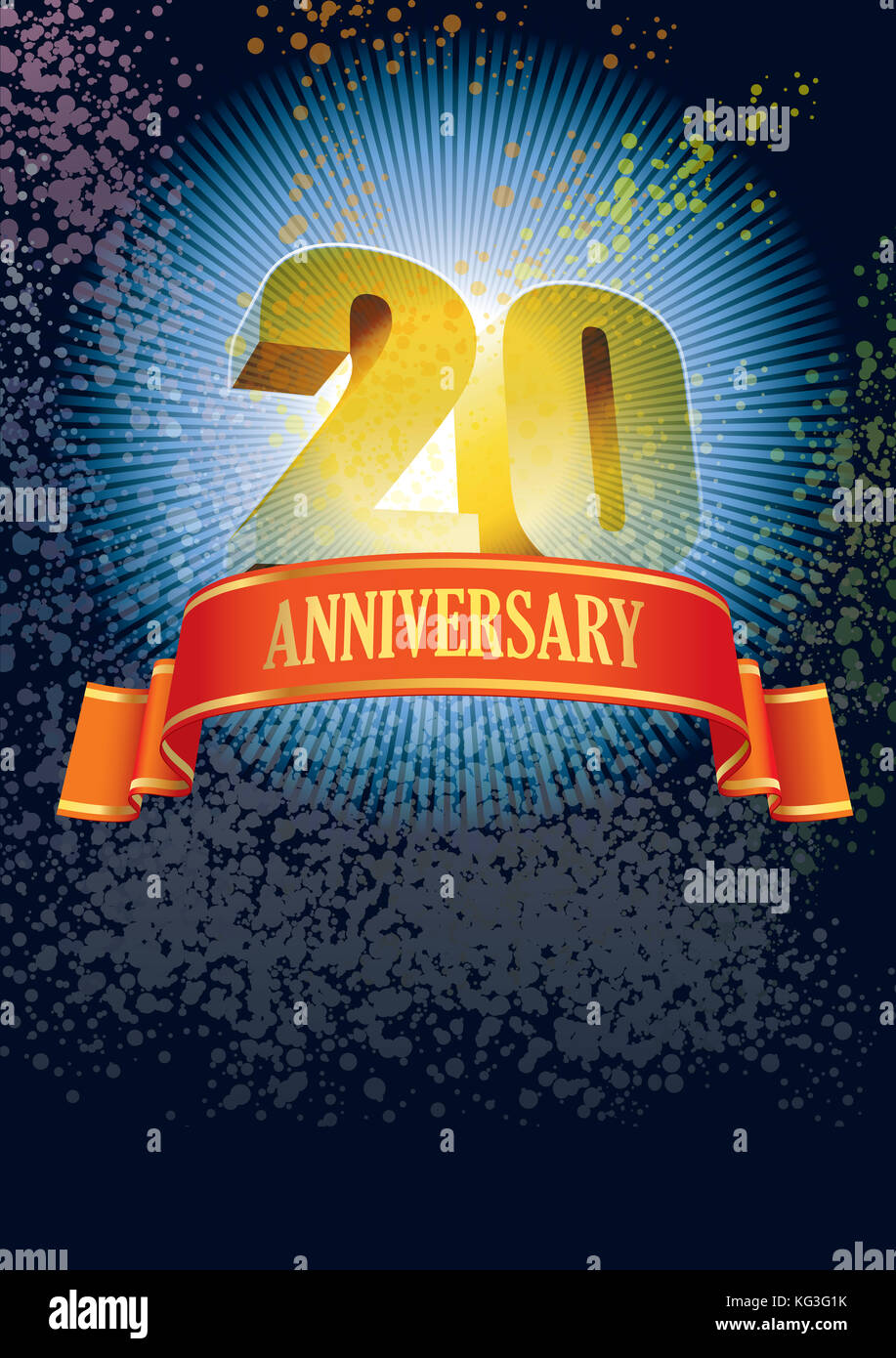 Happy twentieth anniversary hi-res stock photography and images - Alamy