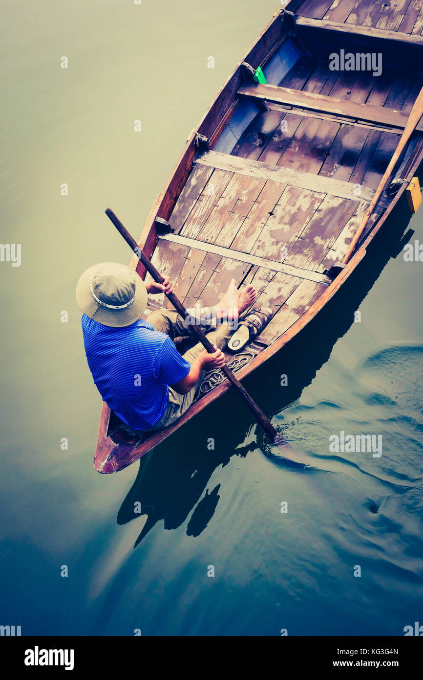 Man Rowing Small Boat High Resolution Stock Photography and Images - Alamy
