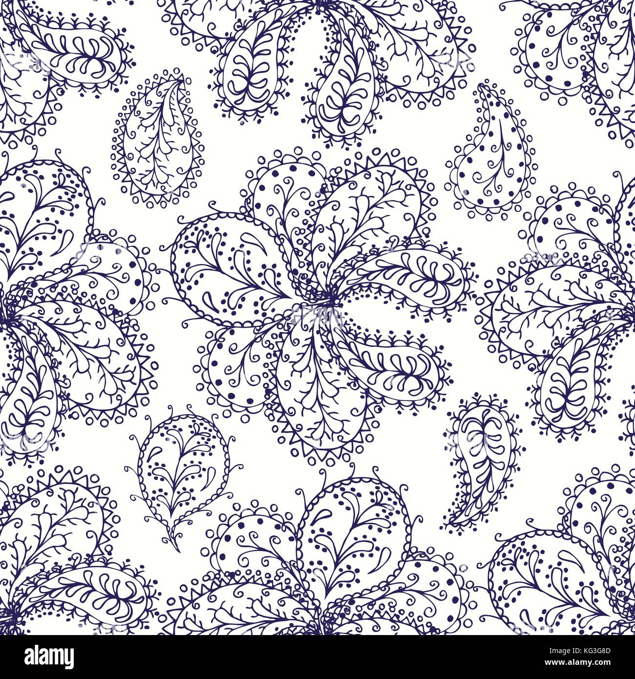 Blue seamless pattern. Design for dutch tile, background, textile Stock ...