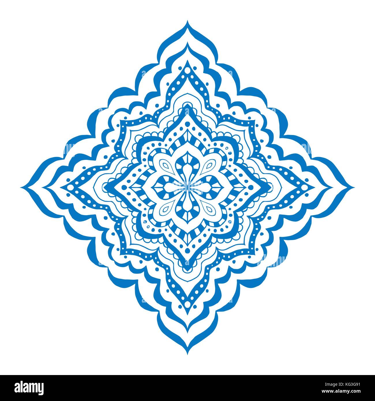 Rosette ornament. Isolated on white. Vector Illustration Stock Vector ...