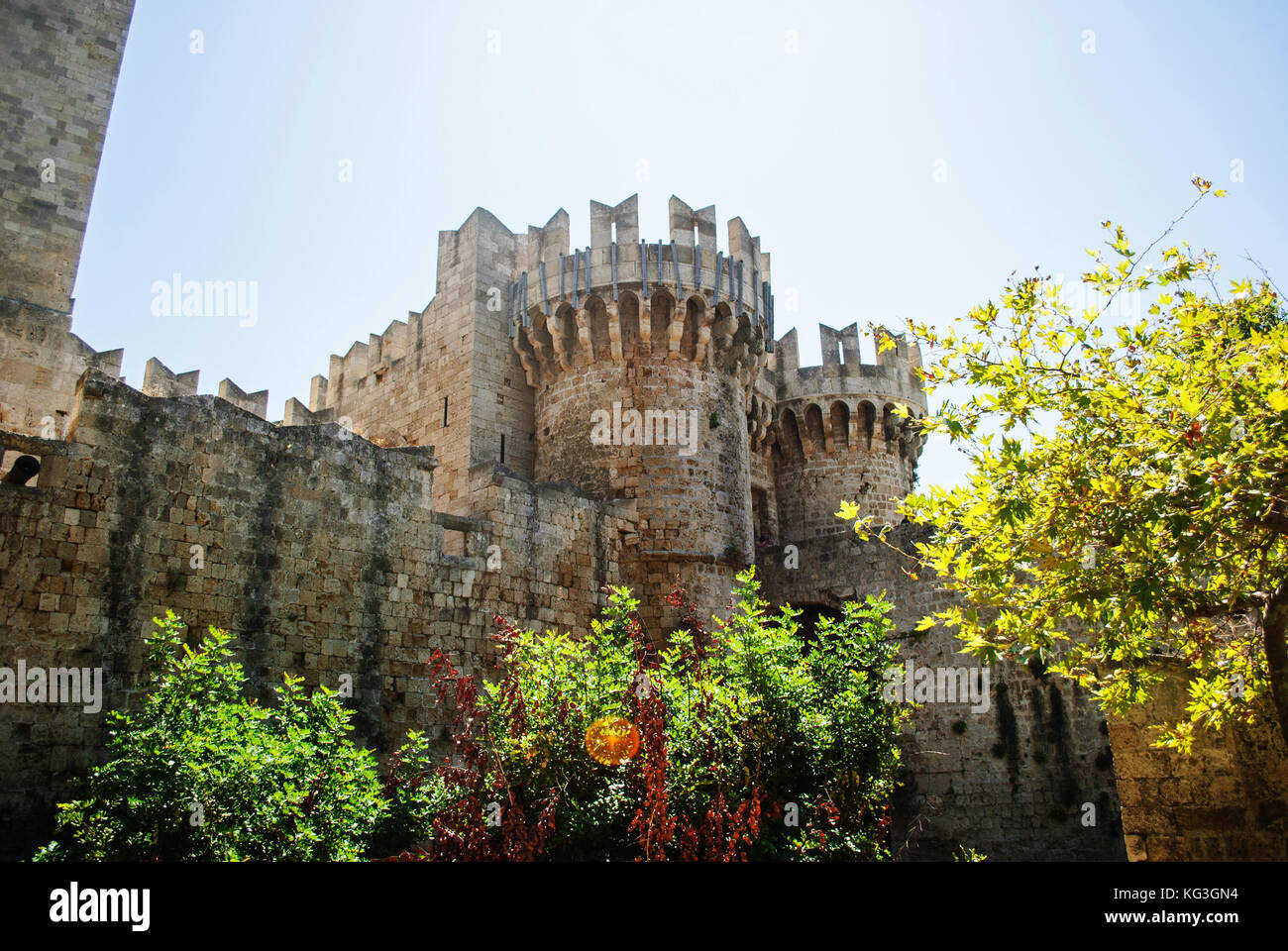 Tower of /angels. Rhodes, Greece Stock Photo - Alamy