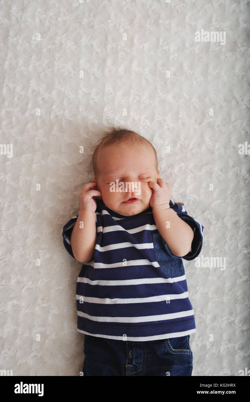 cute newborn baby at home Stock Photo - Alamy