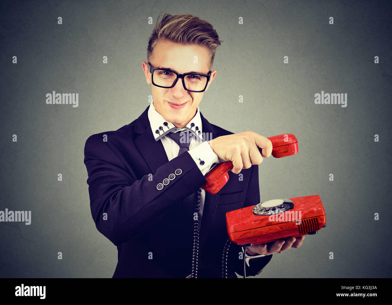 Slamming phone down hi-res stock photography and images - Alamy