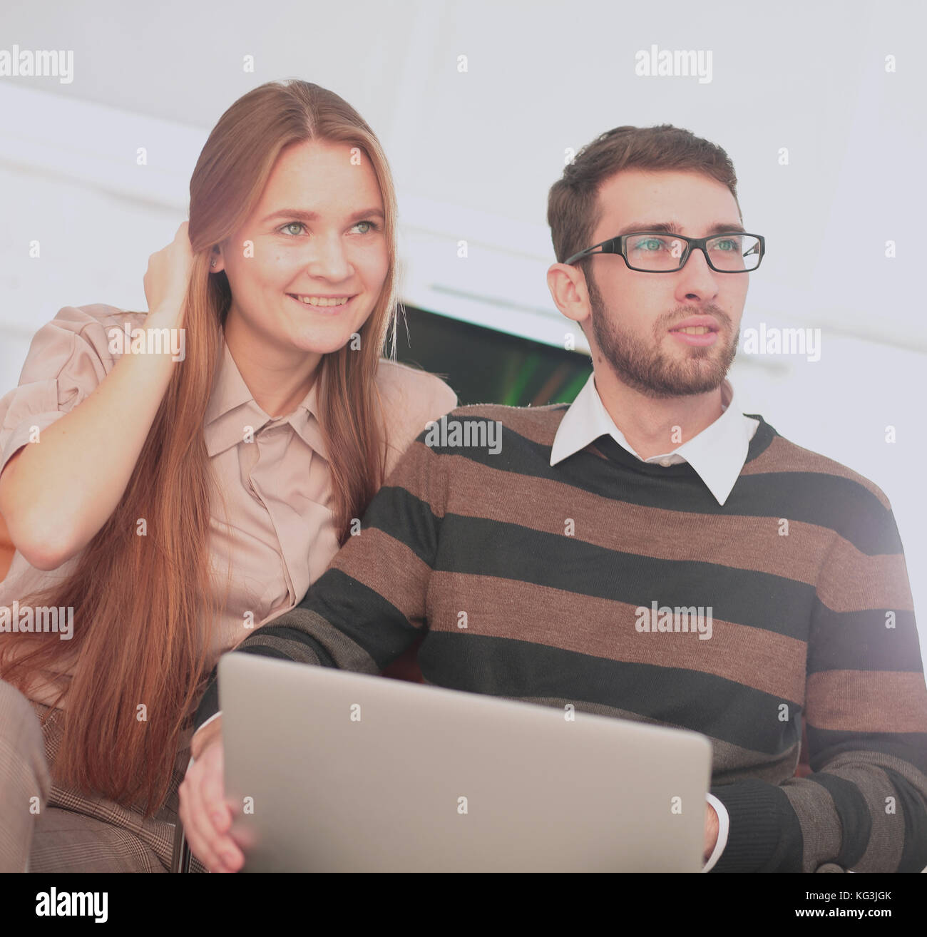 Working process, business team working in modern office Stock Photo - Alamy