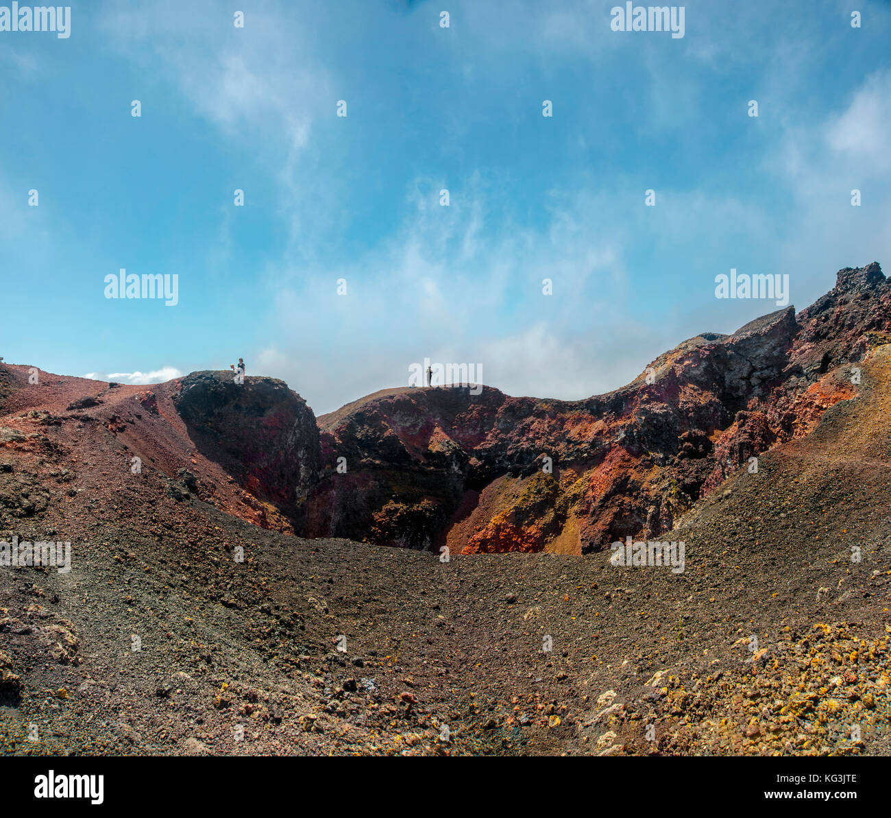 Galapagos isla isabela south america ecuador travel sierra negra Stock ...