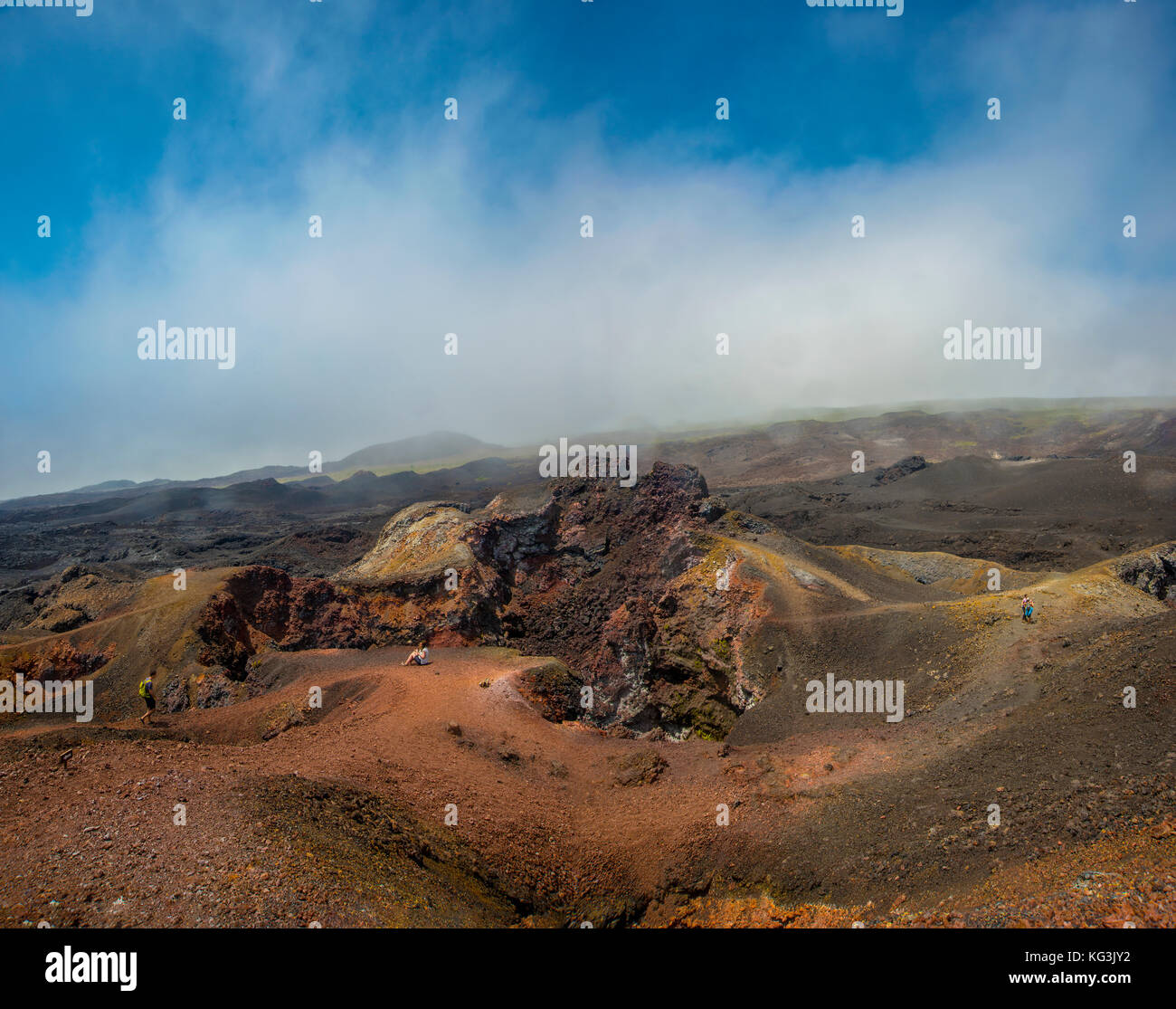 Galapagos isla isabela south america ecuador travel sierra negra Stock ...