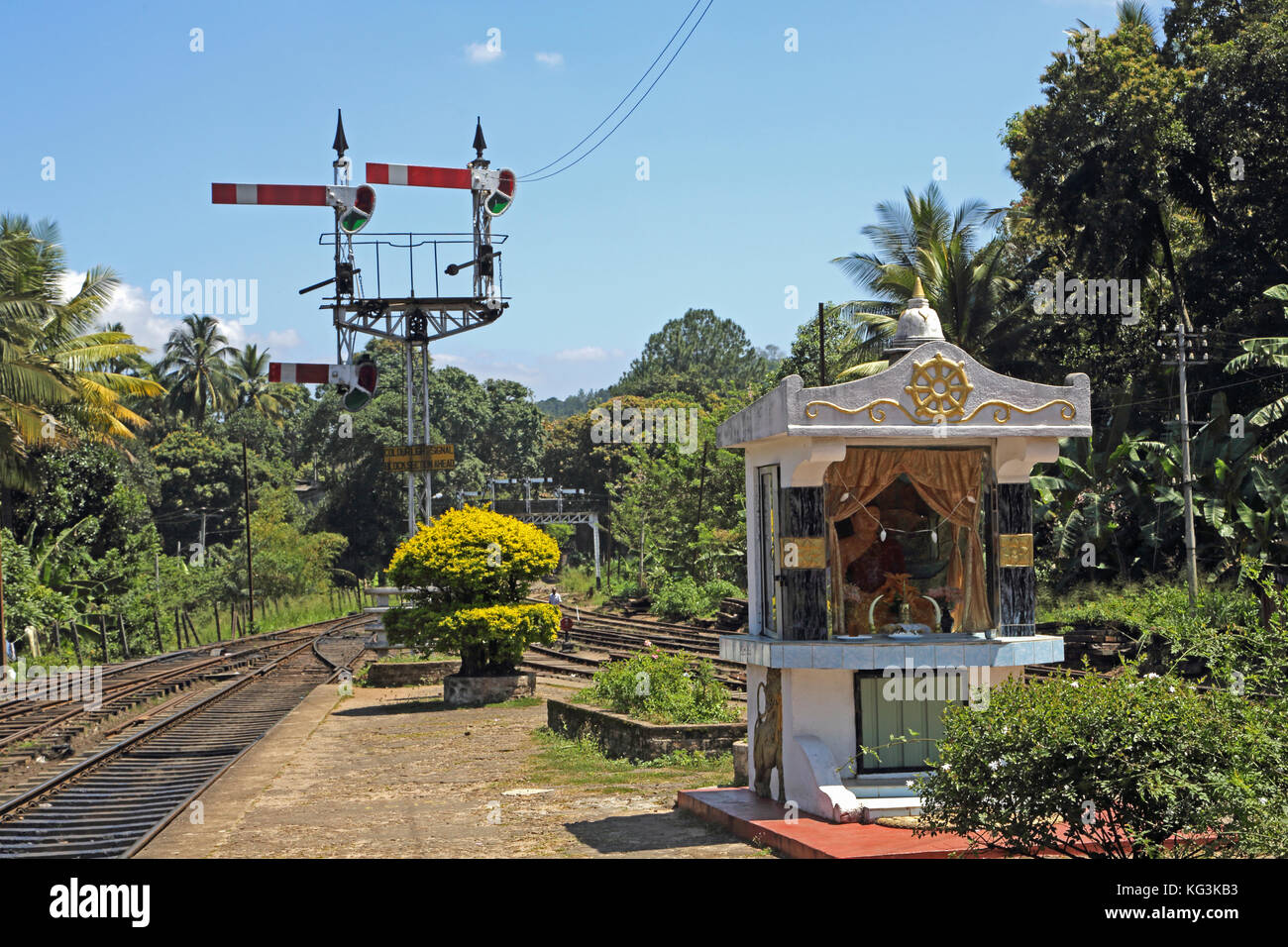 Peradeniya Junction Station Kandy Central Province Sri Lanka Buddhist ...
