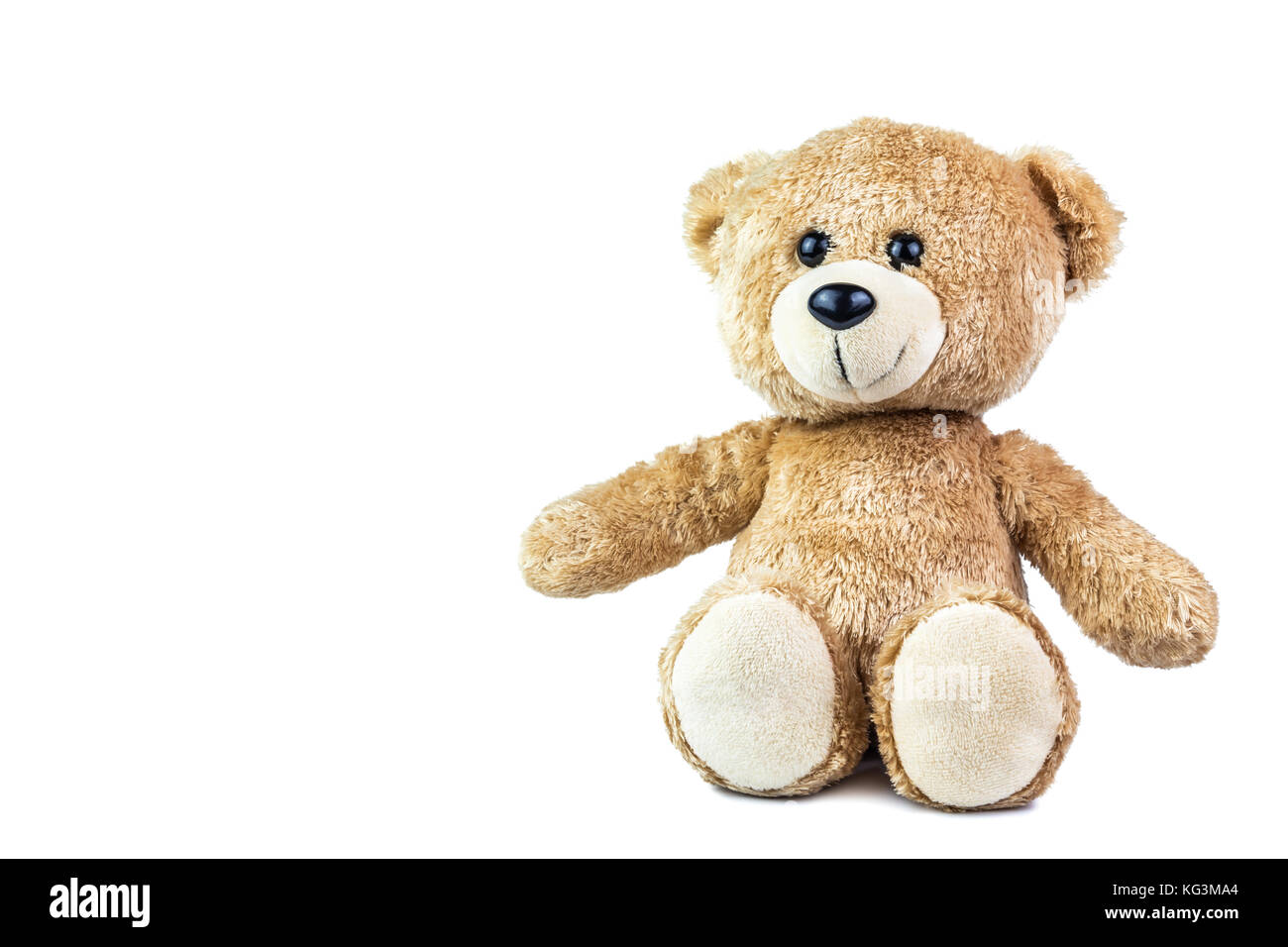 A photo of brown teddy bear on isolate white background Stock Photo - Alamy