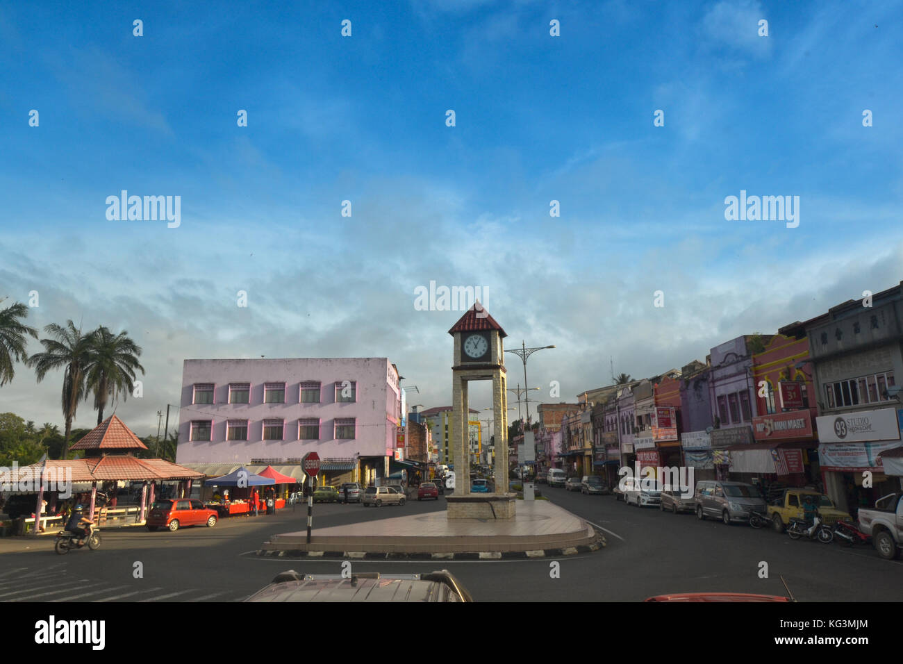 walk down the street in jerantut Stock Photo - Alamy