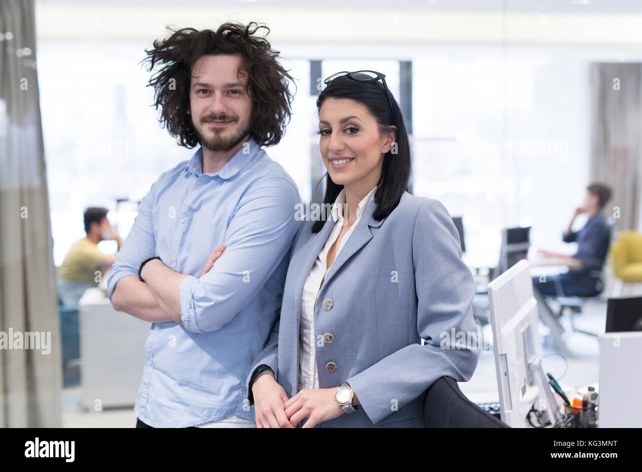 Portrait Of Successful Business people Entrepreneur At Busy startup ...