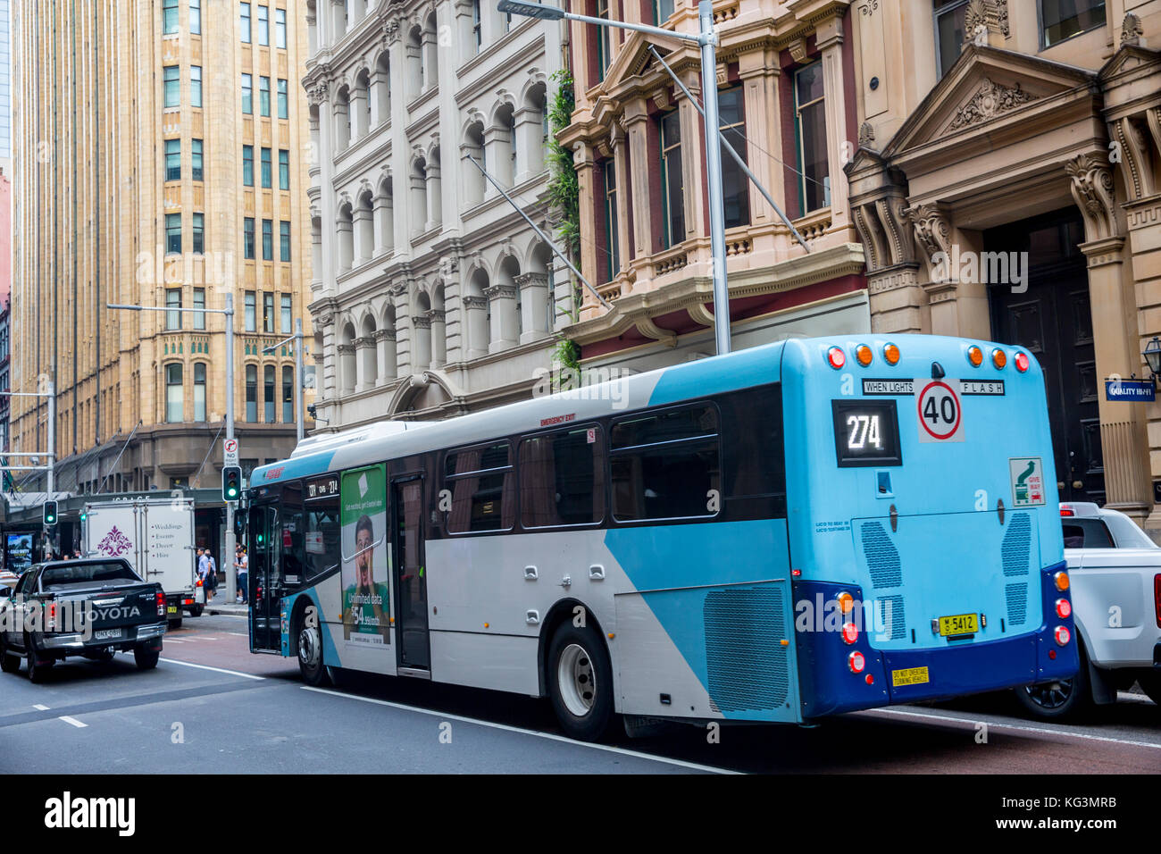 Sydney bus buses in York street,Sydney,Australia Stock Photo - Alamy